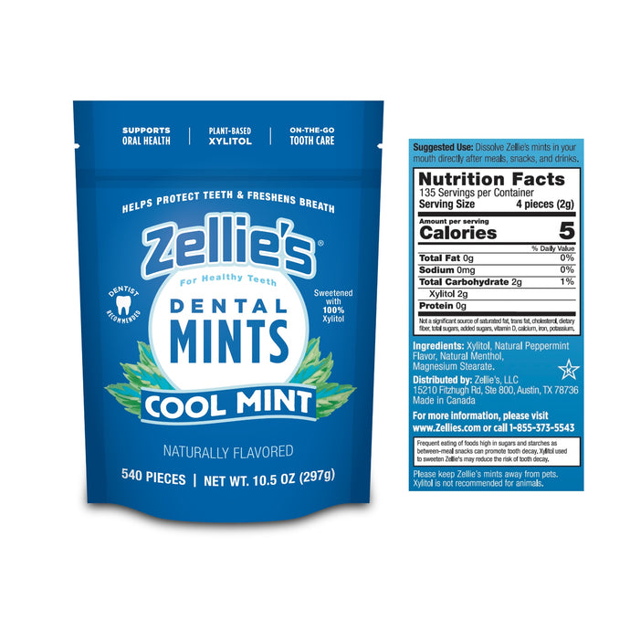 COOL MINT Xylitol Dental Mints – Zellie's
